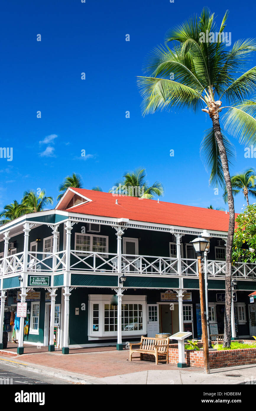 Historic buildings Lahaina Maui Hawaii USA Stock Photo - Alamy