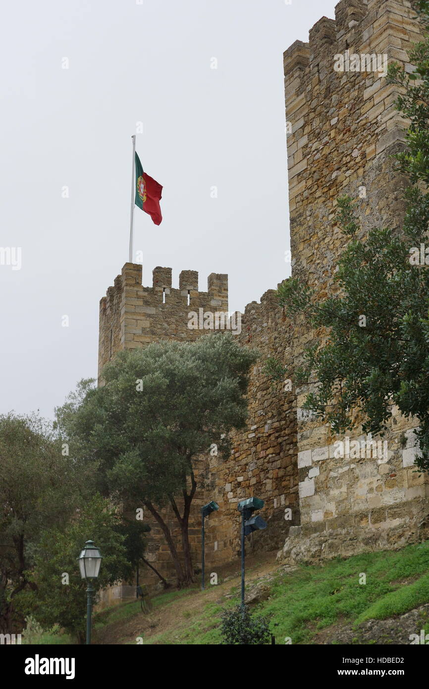 Sao Jorge Castle Stock Photo - Alamy
