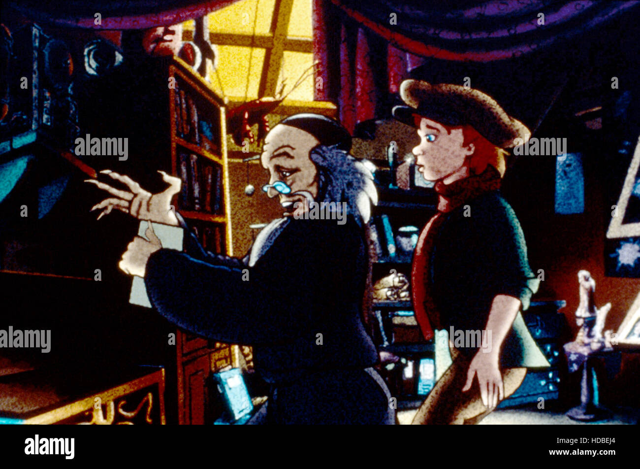 THE MAGIC PAINTBRUSH, from left: The Old Man, Nib, 1993, © CBS/courtesy ...