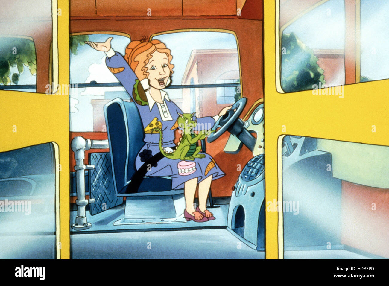 THE MAGIC SCHOOL BUS, (from left): Ms. Valerie Frizzle with Liz the ...