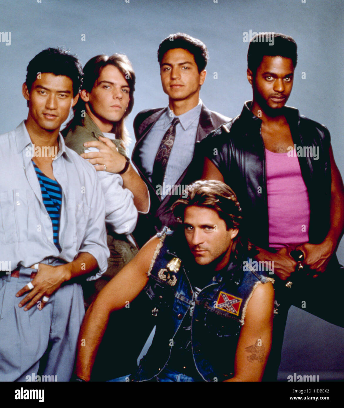 NASTY BOYS, James Pax, Craig Hurley, Benjamin Bratt, Jeff Kaake, Don Franklin, 1990. (c ...
