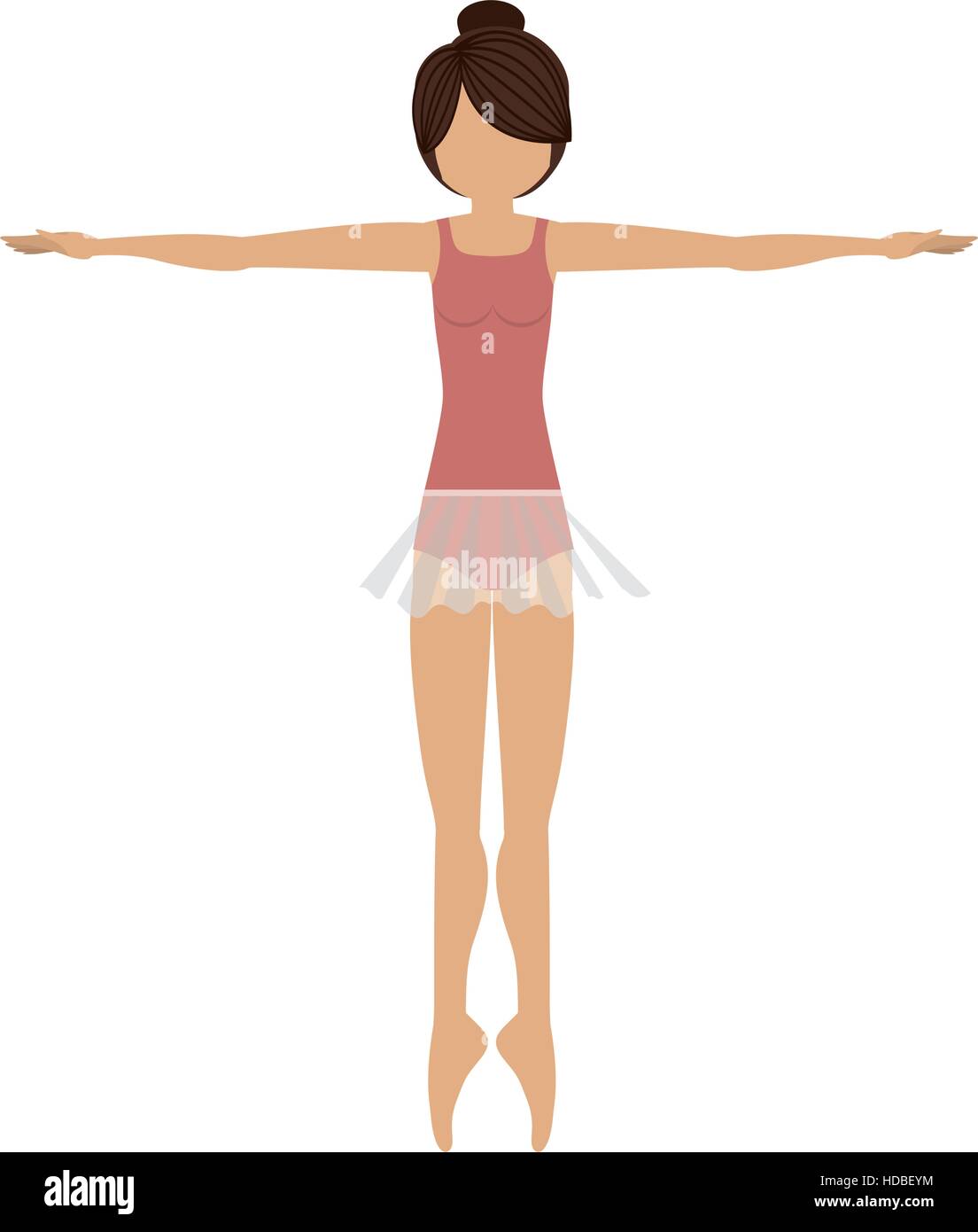 Isolated girl practice ballet design Stock Vector Image & Art - Alamy