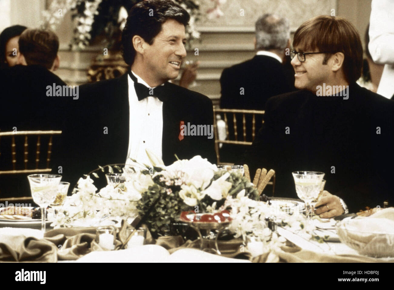 THE NANNY, from left: Charles Shaughnessy, Elton John, 'First Date ...