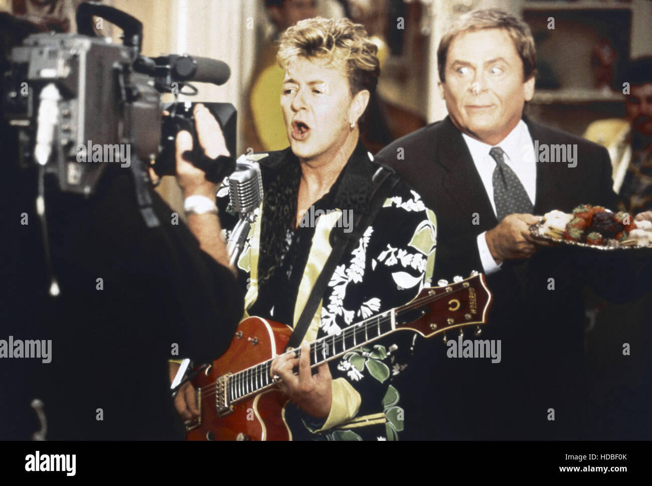 THE NANNY, from left: Brian Setzer, Daniel Davis, 'The Bobbi Flekman ...