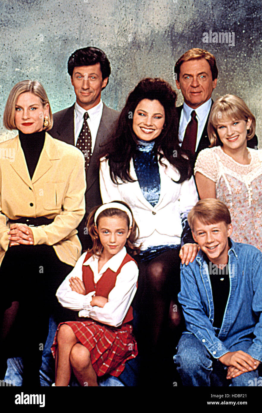 THE NANNY, Lauren Lane, Charles Shaugnessy, Fran Drescher, Daniel Davis ...