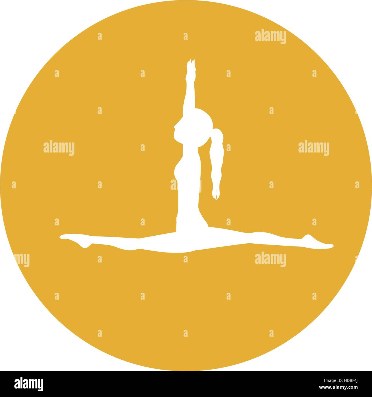 Isolated girl practice stretch design Stock Vector Image & Art - Alamy