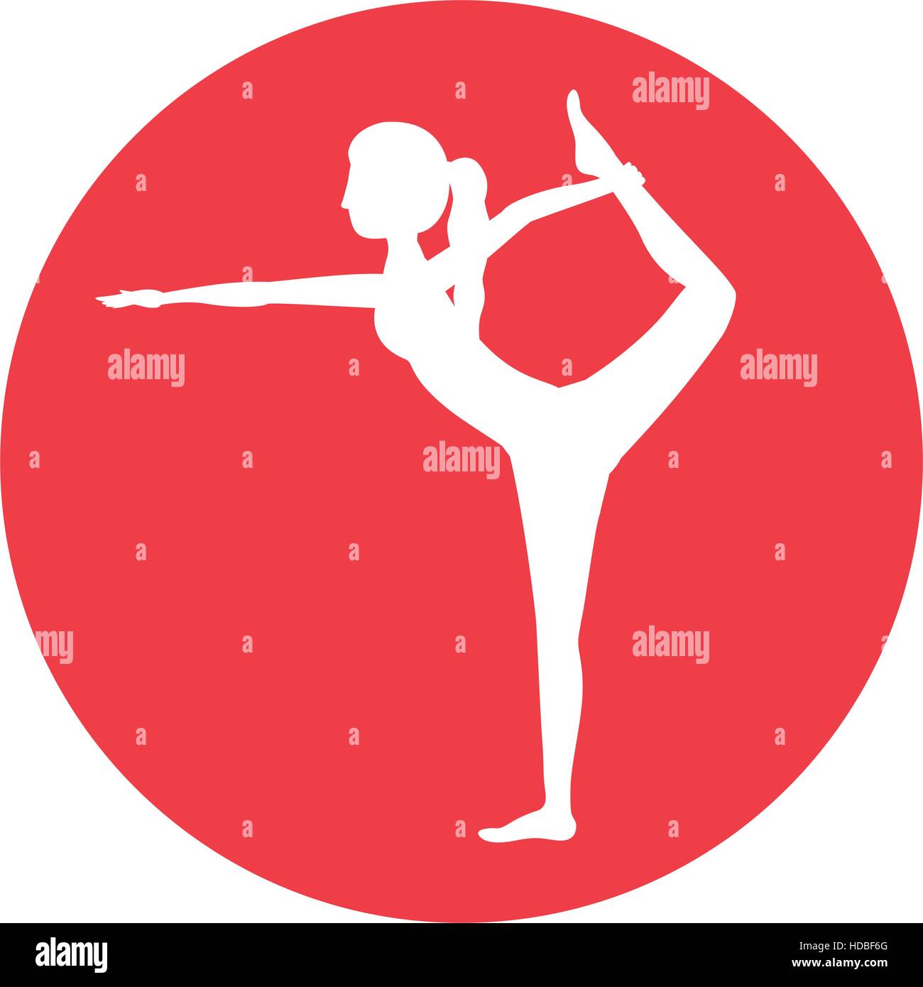 Isolated girl practice stretch design Stock Vector Image & Art - Alamy