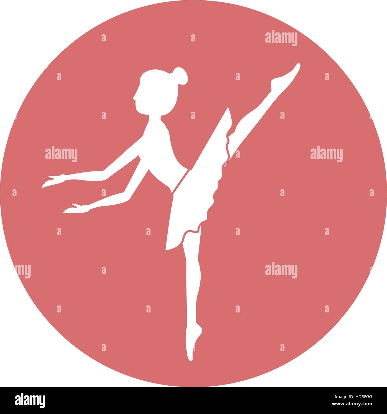 Isolated girl practice ballet design Stock Vector Image & Art - Alamy
