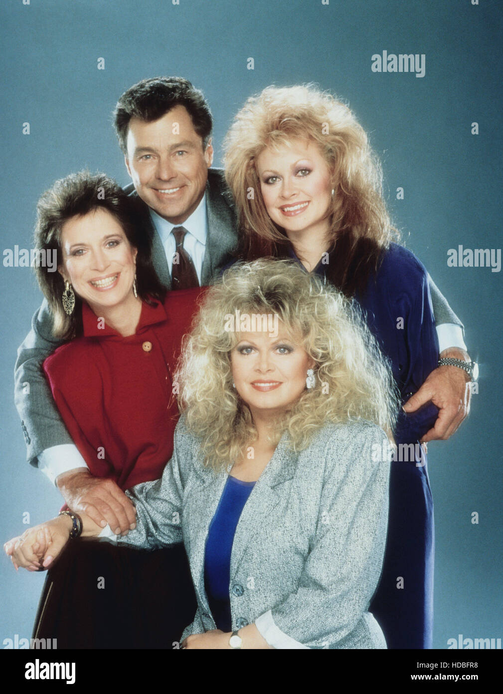 9 TO 5, clockwise from left: Edward Winter, Rachel Dennison, Sally ...