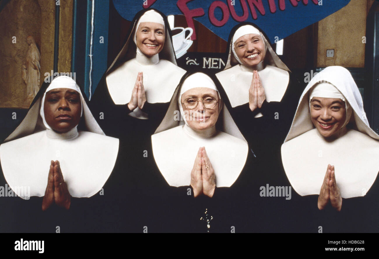 NUNSENSE, front from left: Terri White, Rue McClanahan, Christine Toy ...