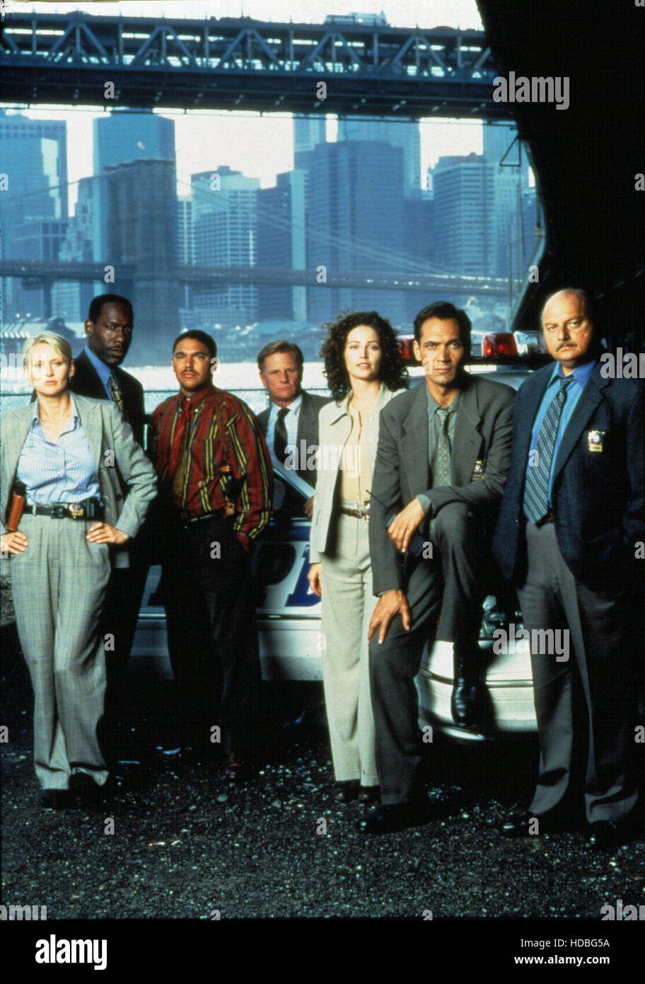 NYPD BLUE, (L-R), Andrea Thompson, James McDaniel, Nick Turturro ...
