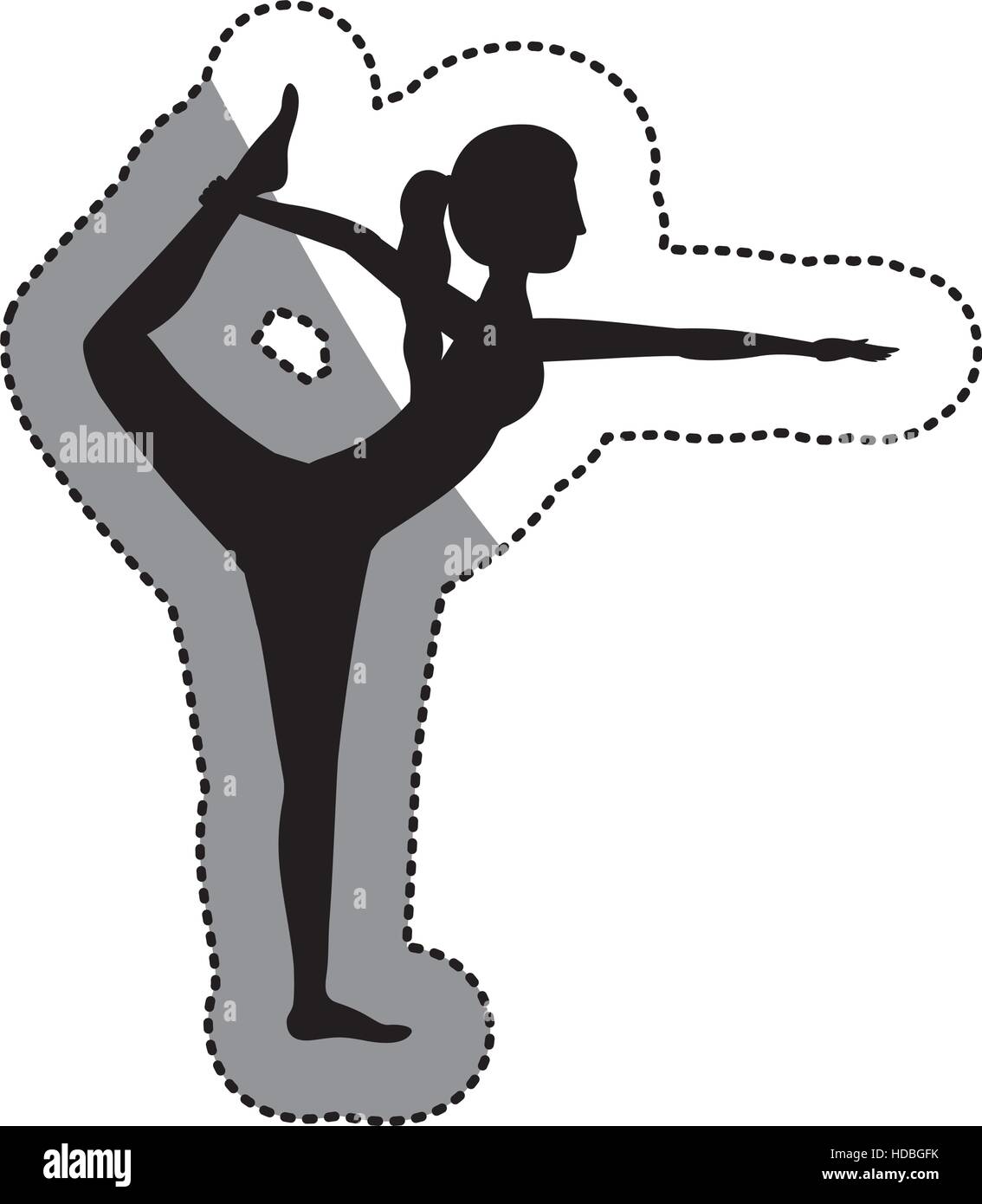 Beautiful fit girl posing Stock Vector Images - Alamy