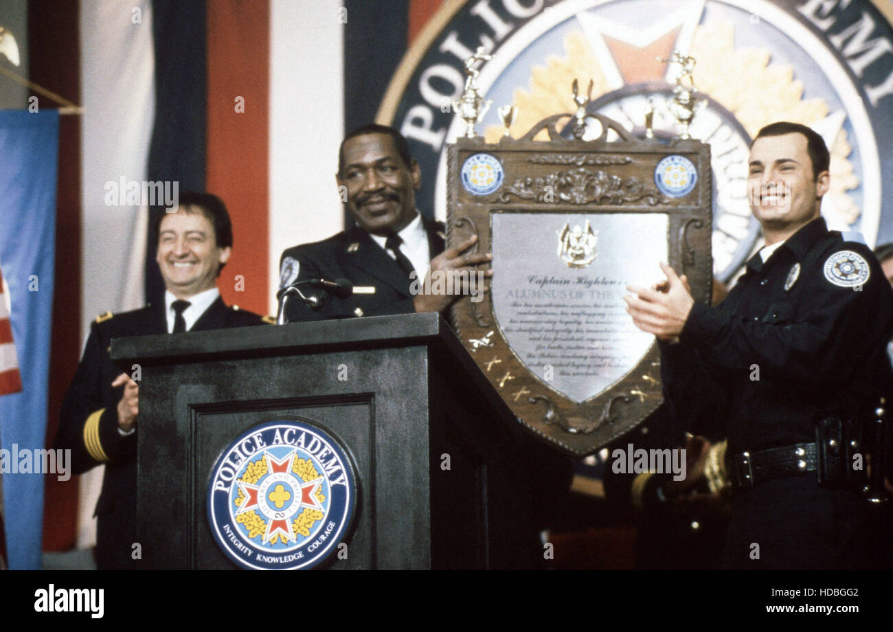 POLICE ACADEMY: THE SERIES, (from left): Joe Flaherty, Bubba Smith ...