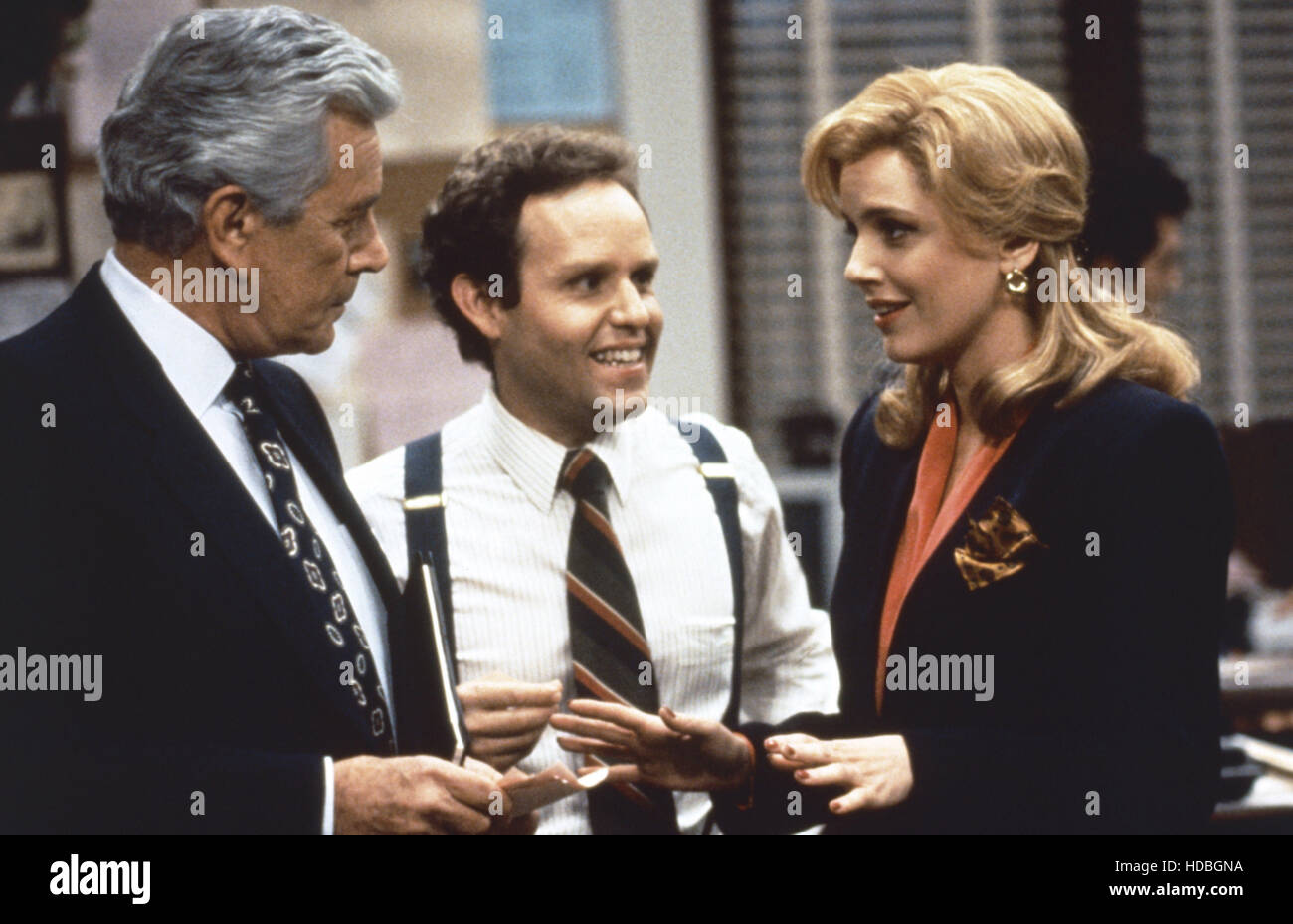 THE POWERS THAT BE, from left: John Forsythe, Peter MacNicol, Eve ...