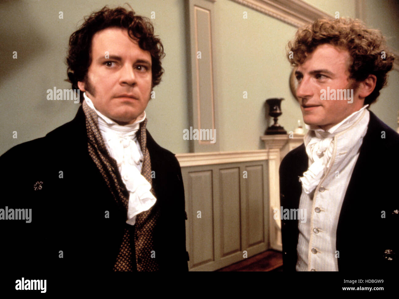 PRIDE AND PREJUDICE, Colin Firth, Crispin Bonham-Carter, 1995 Stock ...