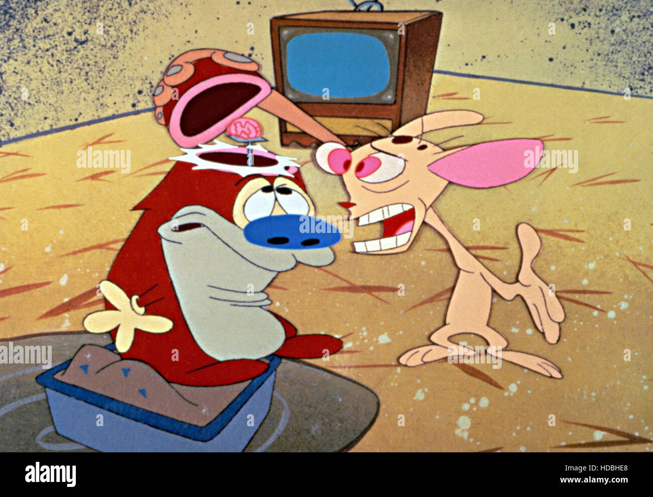 REN AND STIMPY, Ren opens Stimpy's skull to find his brain, 1991-1996 ...