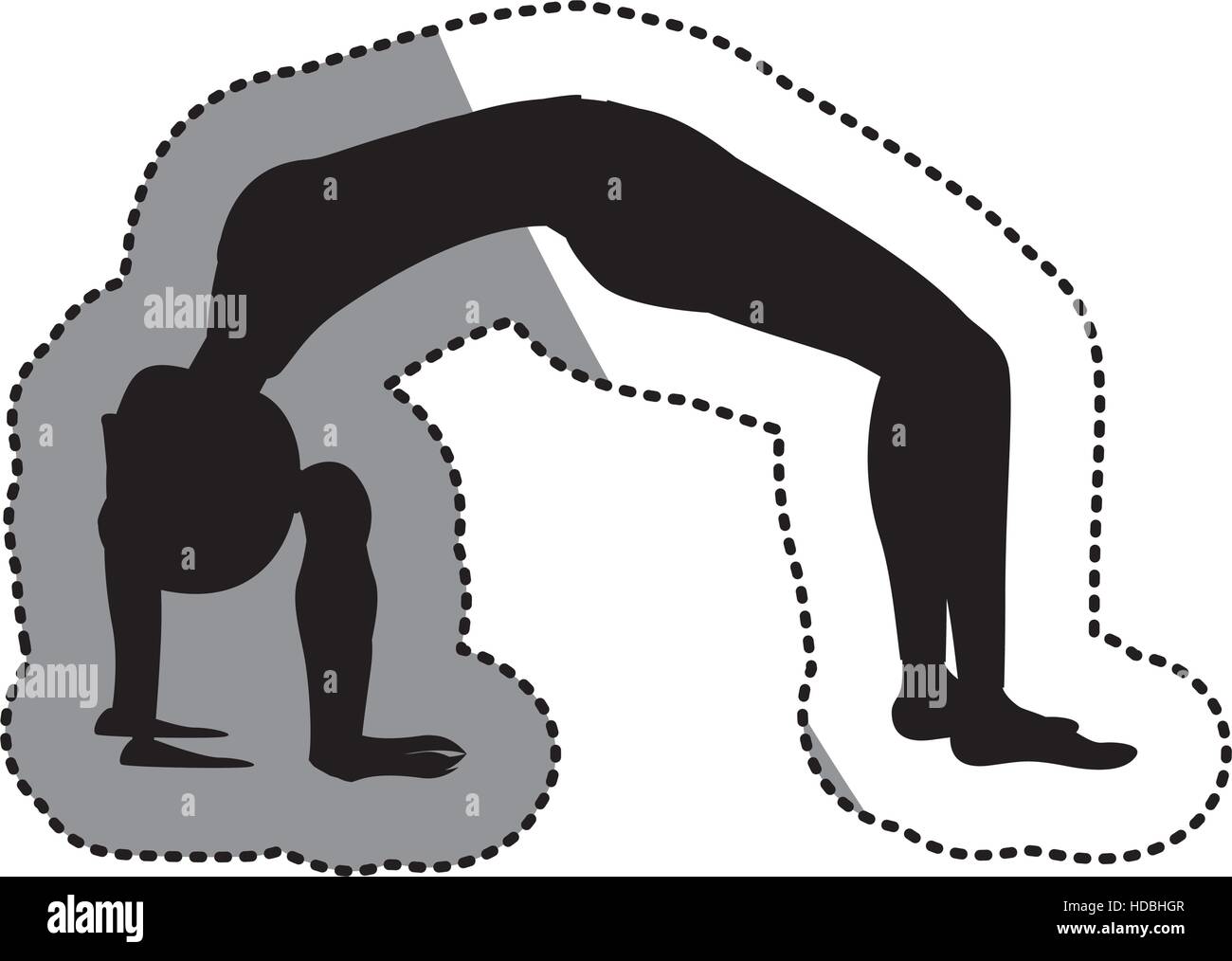 Isolated girl practice stretch design Stock Vector Image & Art - Alamy