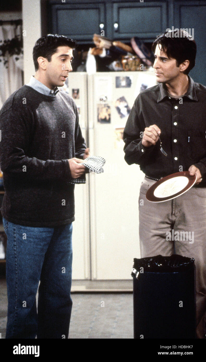 THE SINGLE GUY, (from left): David Schwimmer, Jonathan Silverman ...