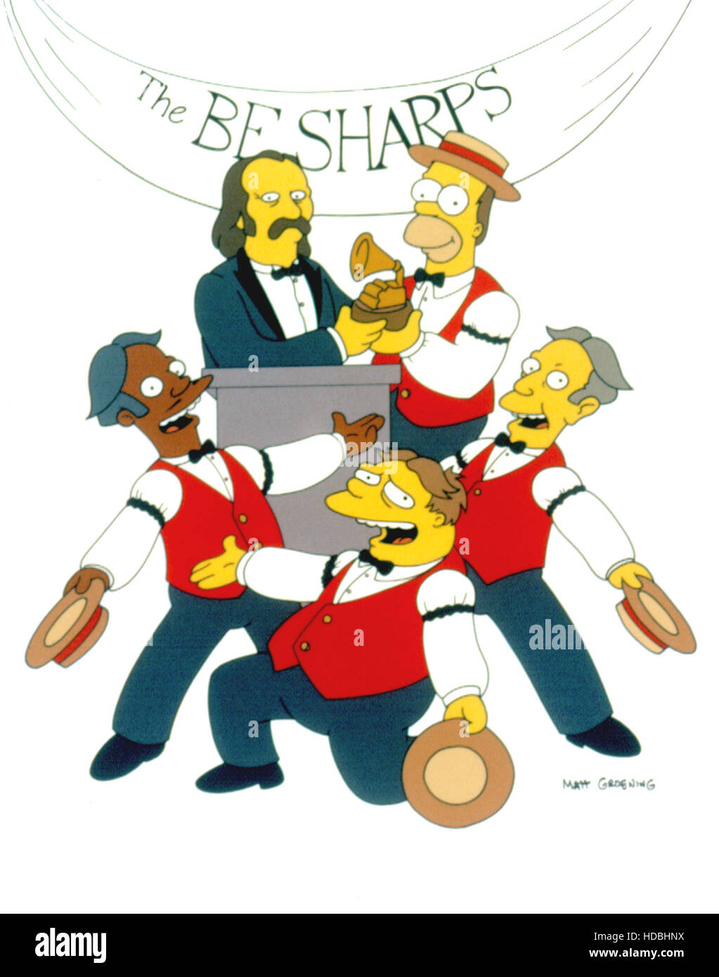SIMPSONS, THE, Apu, Barney Gumble, Homer Simpson, 1989-. TM and ...