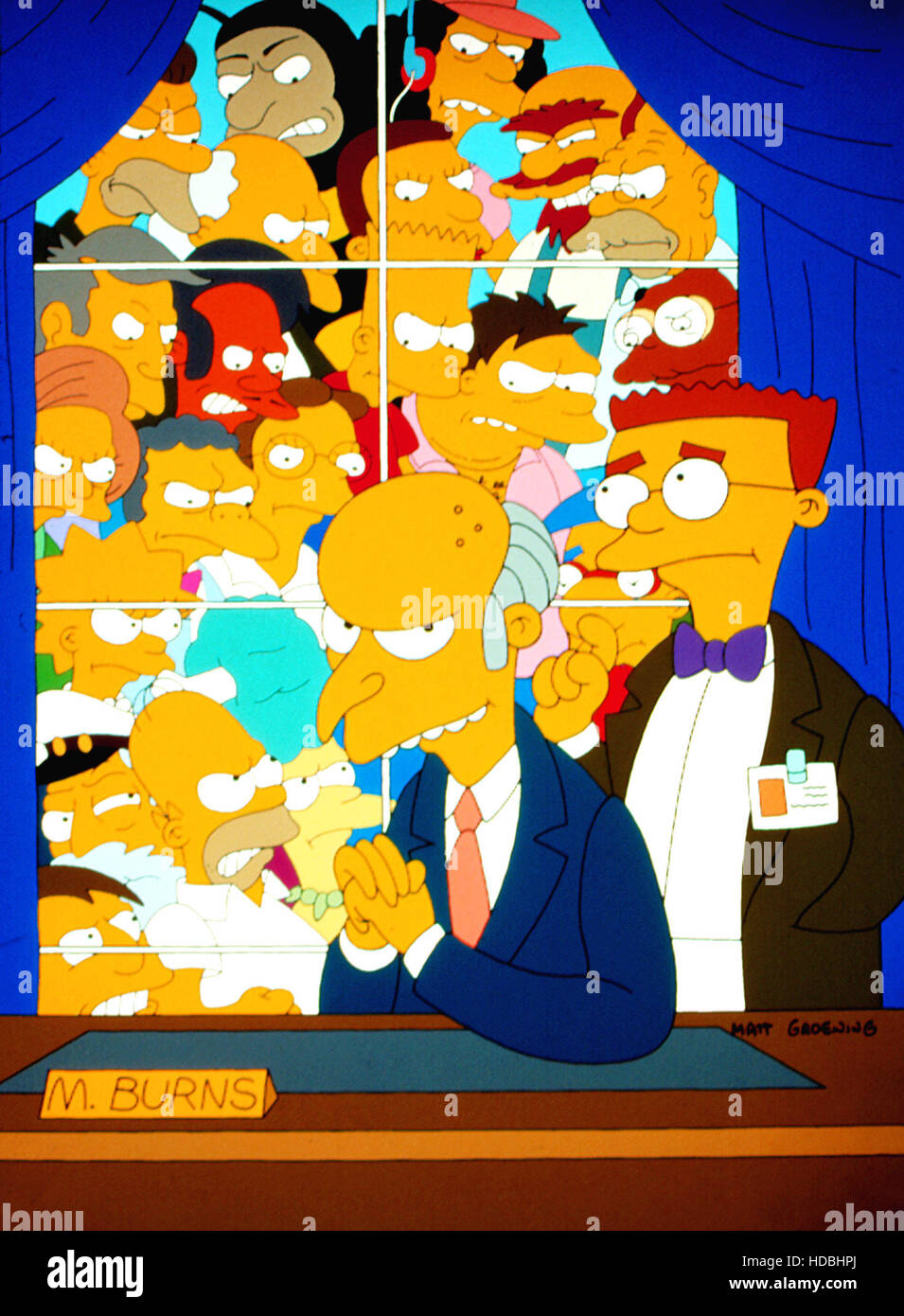 SIMPSONS, Mr. Montgomery Burns, Waylon Smithers, 1989-. TM and ...