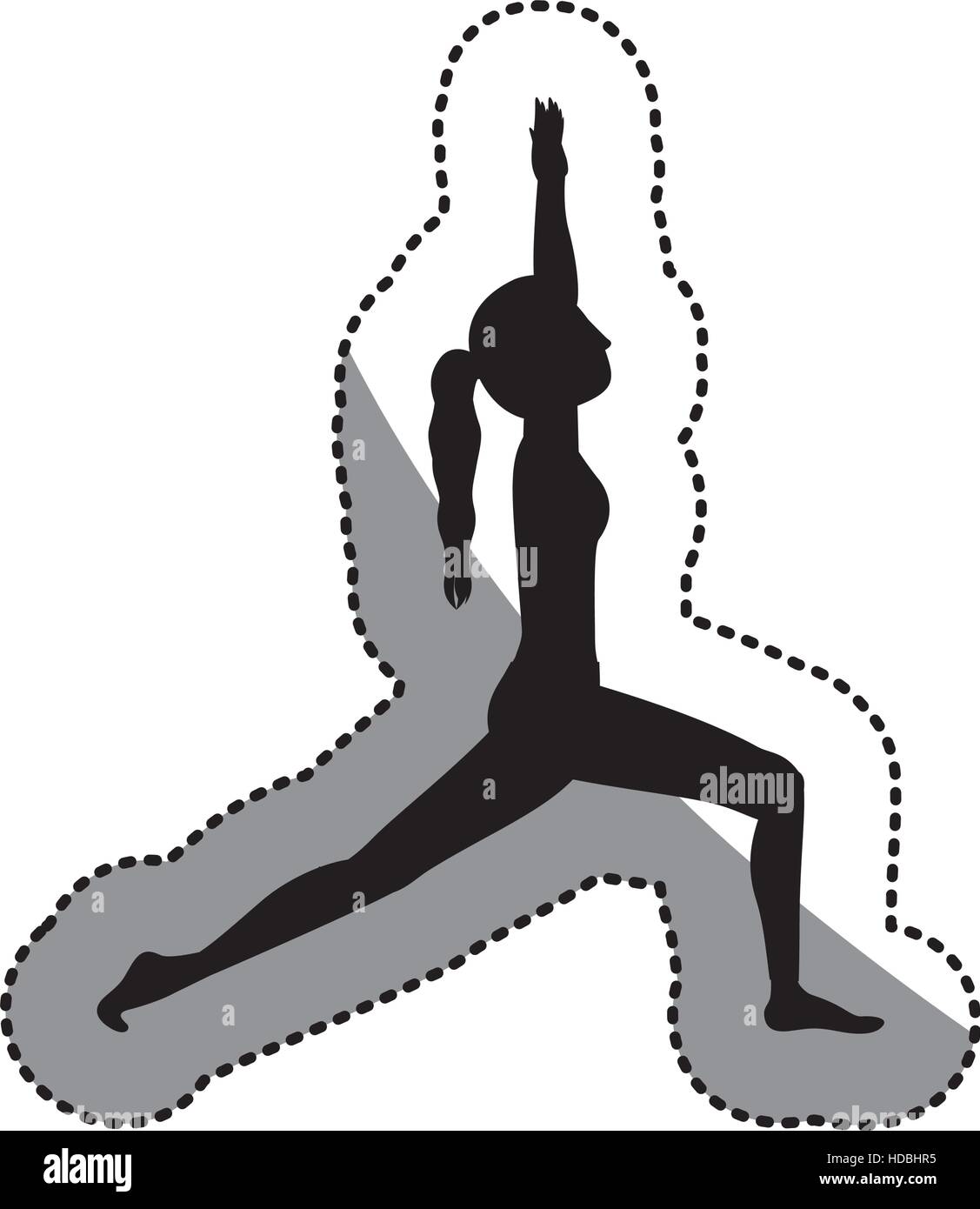 Isolated girl practice stretch design Stock Vector Image & Art - Alamy