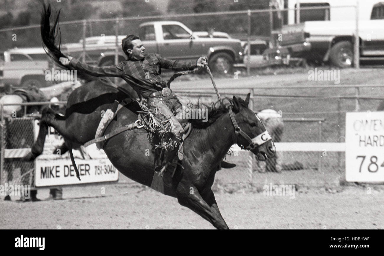 Springville Rodeo Black and White Tri-X 1992. (Photo by Jeremy Hogan ...