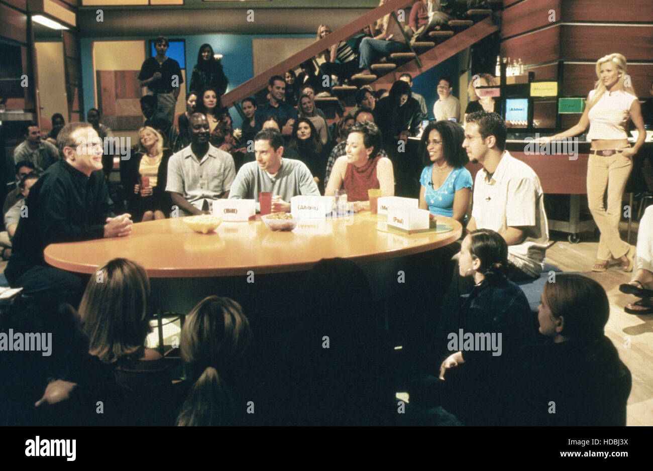 SMUSH, (middle, from left): co-host Ken Ober, contestants Bill, Abbie ...