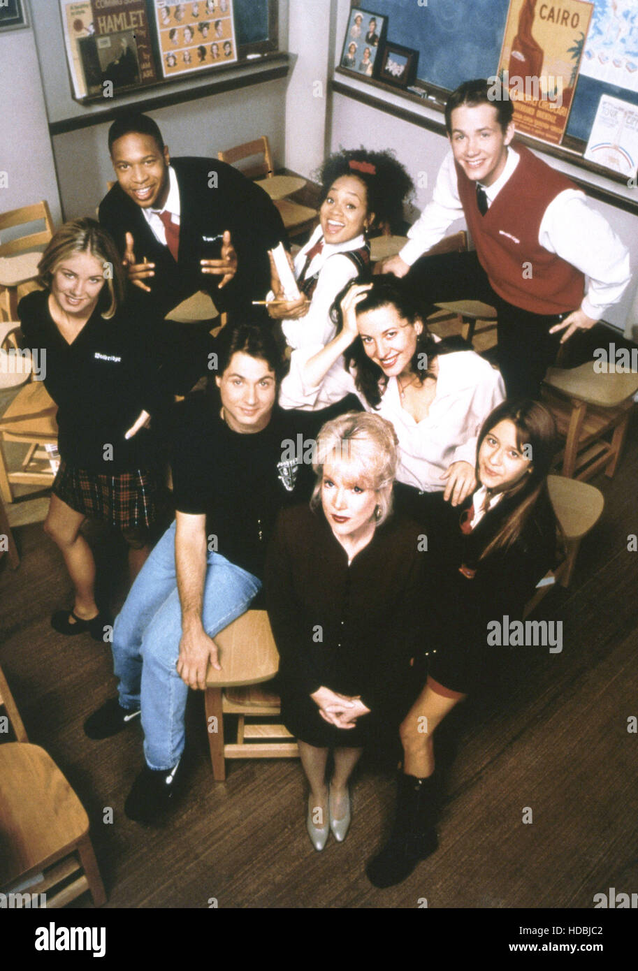 SOCIAL STUDIES, (clockwise from bottom): Julia Duffy, Adam Ferrara, Vanessa Lee Evigan, Rashaan ...