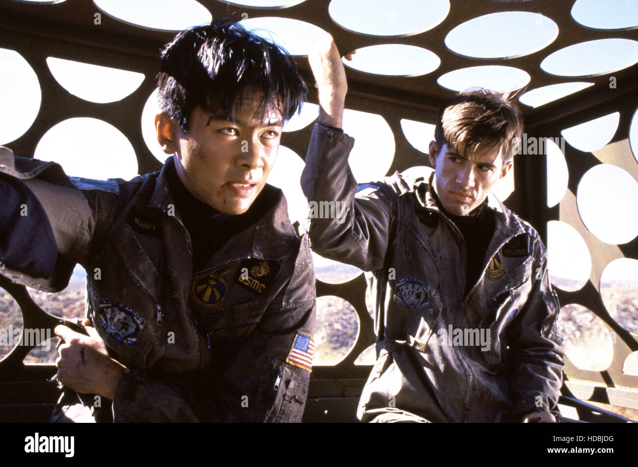 SPACE: ABOVE AND BEYOND, (from left): Joel de la Fuente, Morgan Weisser ...