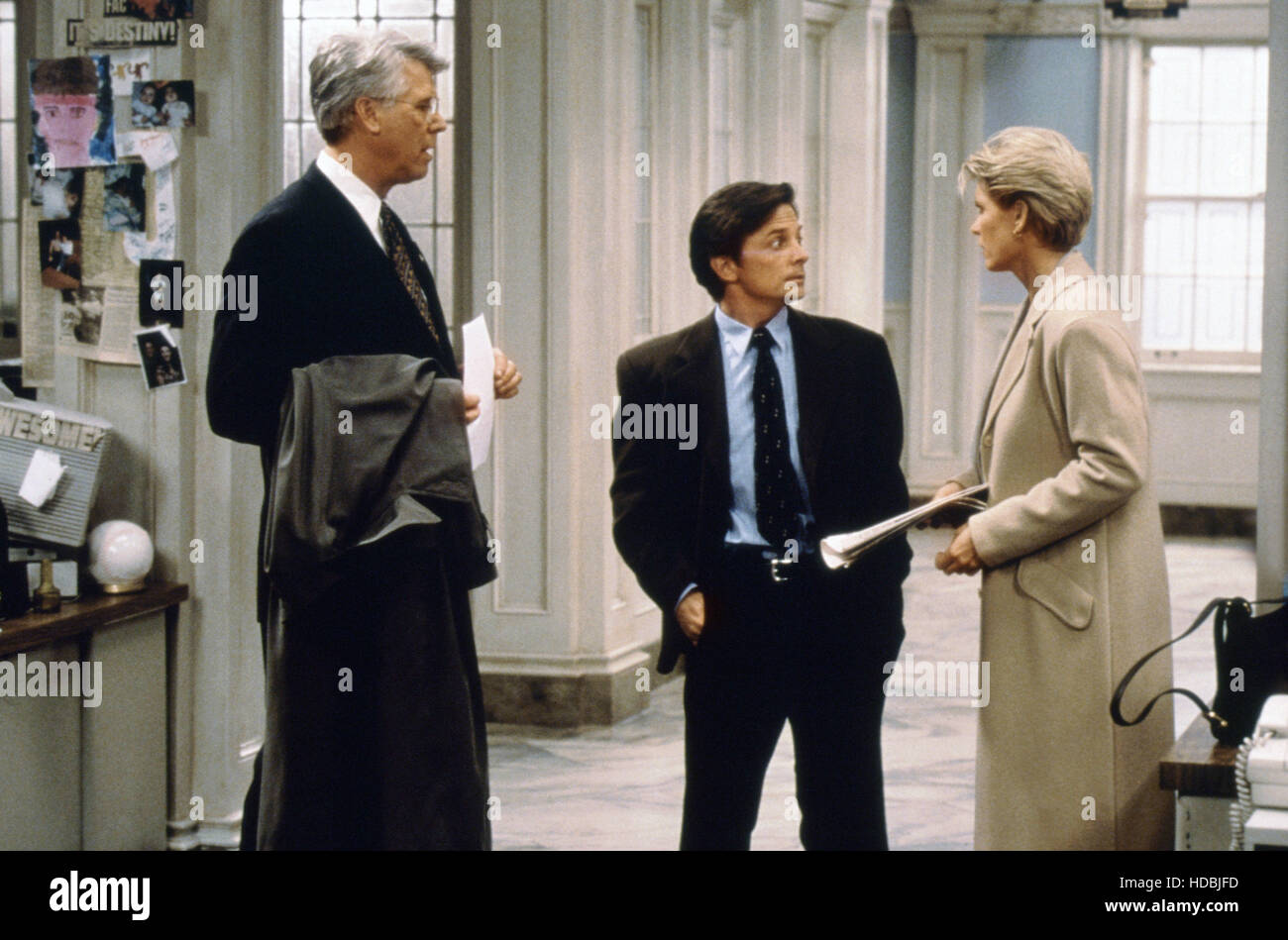 SPIN CITY, (from left): Barry Bostwick, Michael J. Fox, Meredith Baxter ...