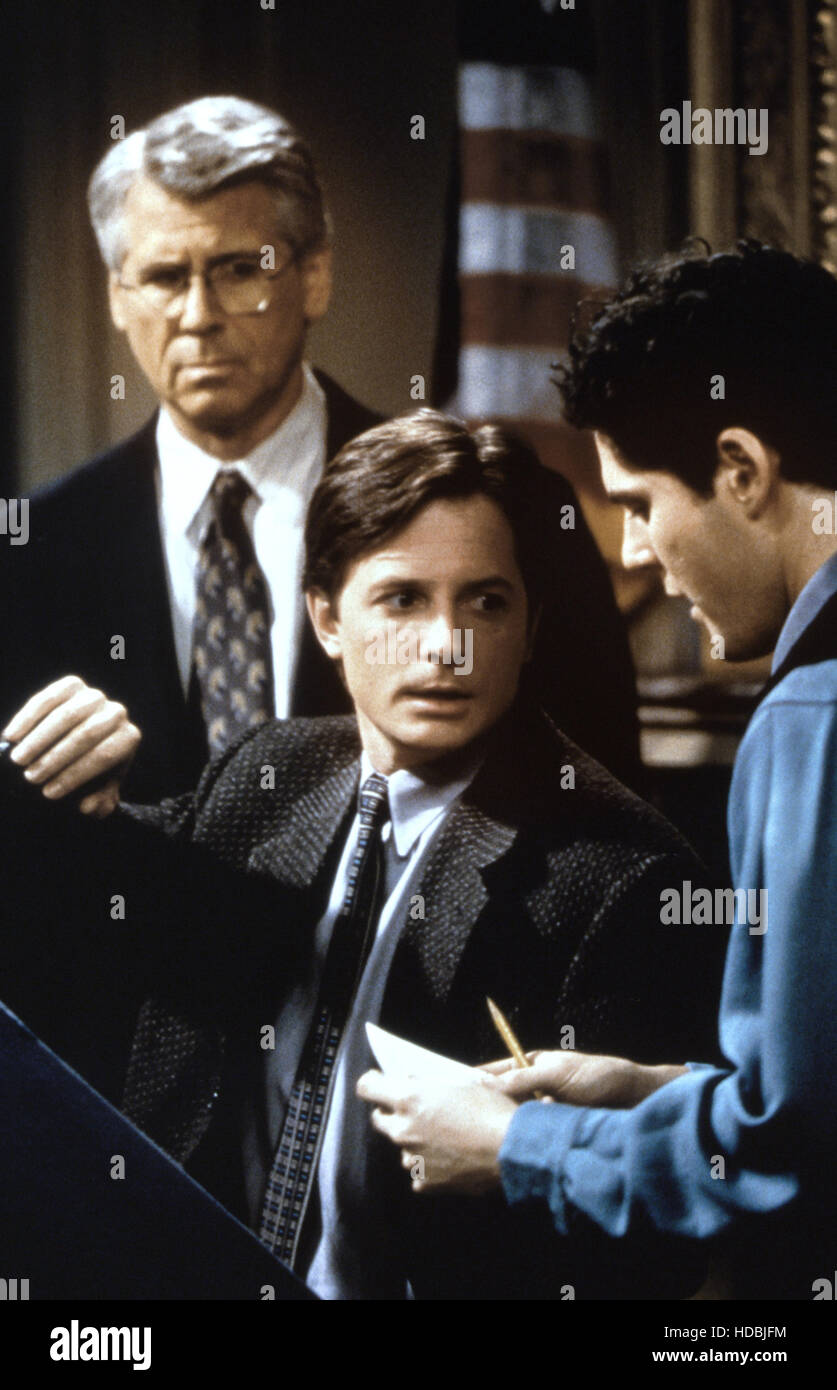 SPIN CITY, (from left): Barry Bostwick, Michael J. Fox, Alexander ...