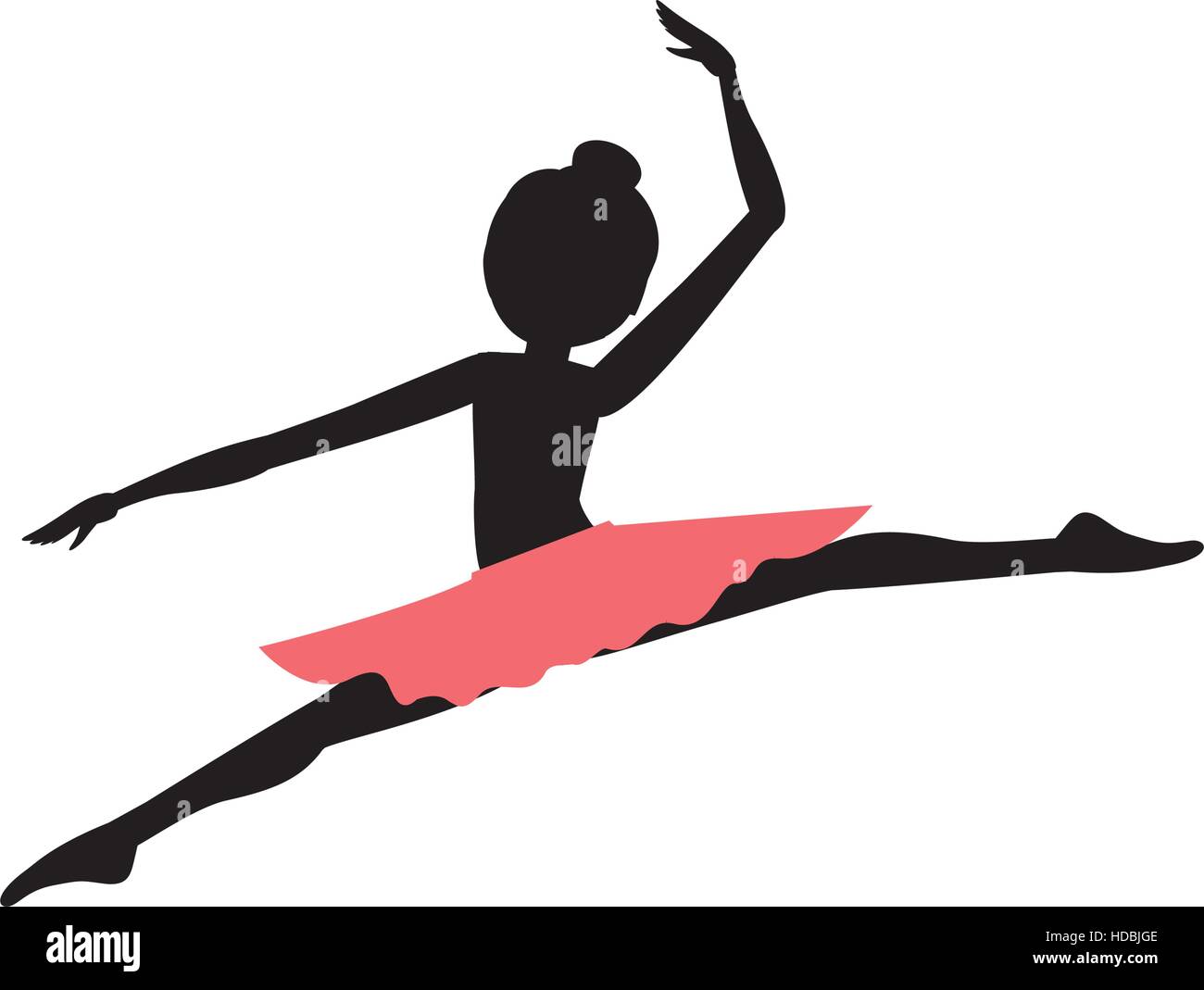 Isolated girl practice ballet design Stock Vector Image & Art - Alamy