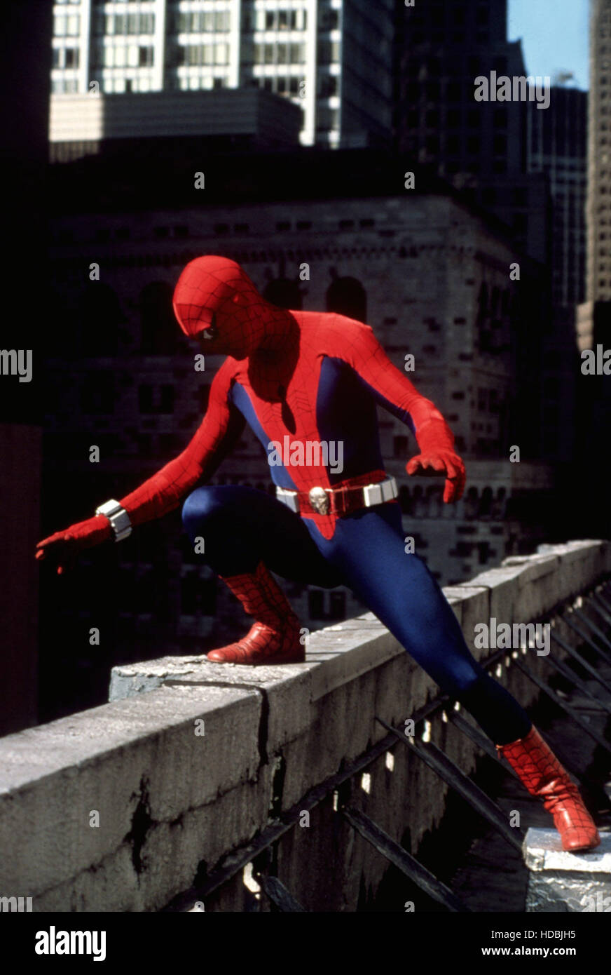 SPIDERMAN STRIKES BACK, Nicholas Hammond as Spiderman, 1978 Stock Photo ...