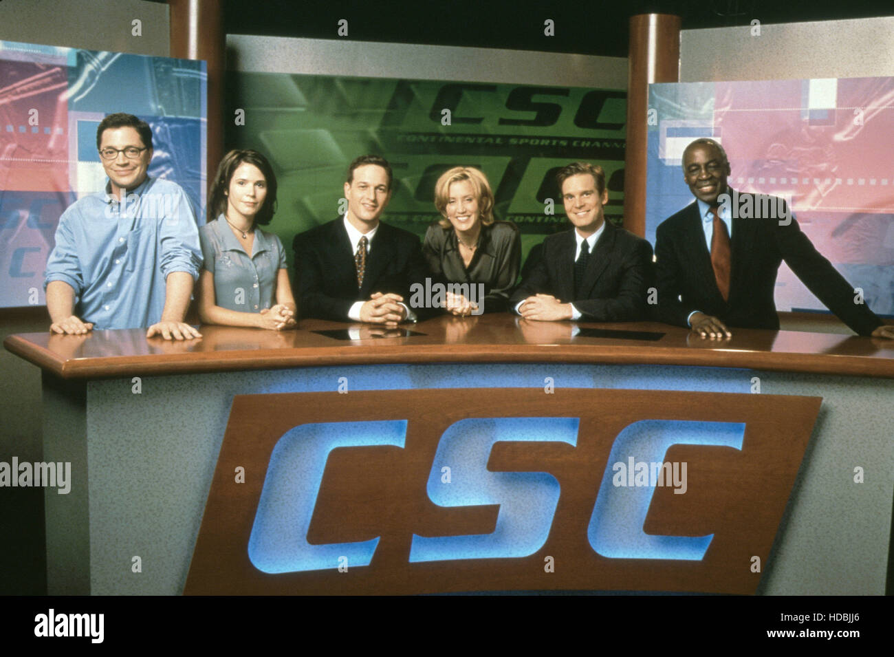 SPORTS NIGHT, (from left): Joshua Malina, Sabrina Lloyd, Josh Charles ...