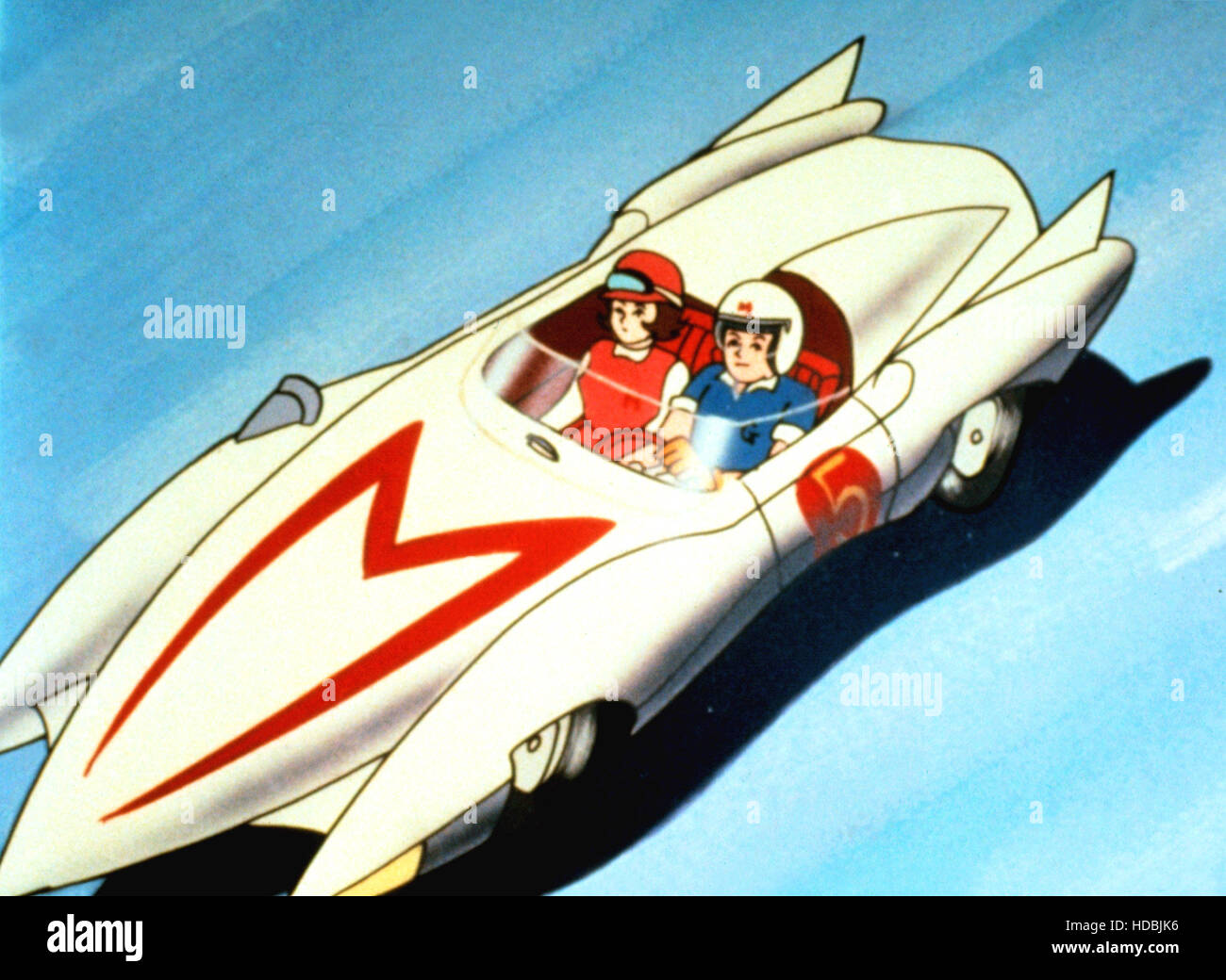 SPEED RACER, Speed Racer & Trixie in the MACH 5, 1967-68 Stock Photo ...