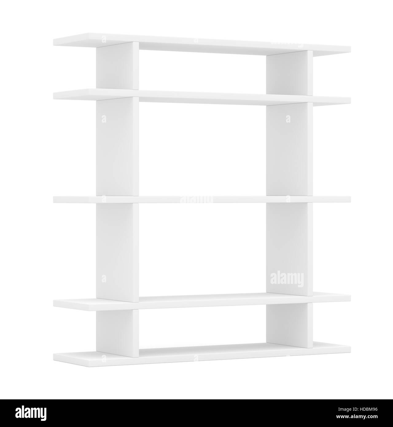 Empty shelves on white background Stock Photo - Alamy