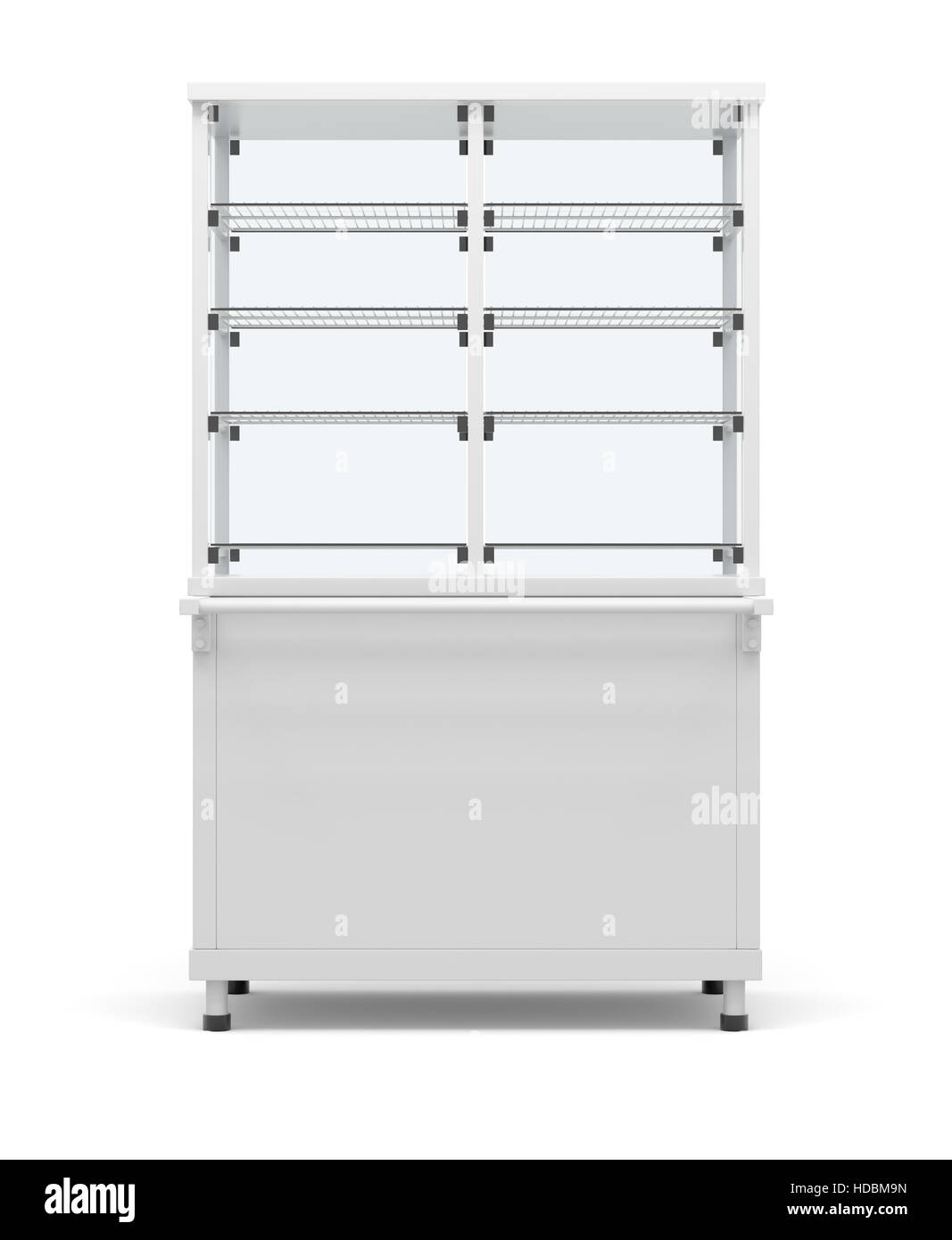 Showcase refrigeration. Front view Stock Photo - Alamy