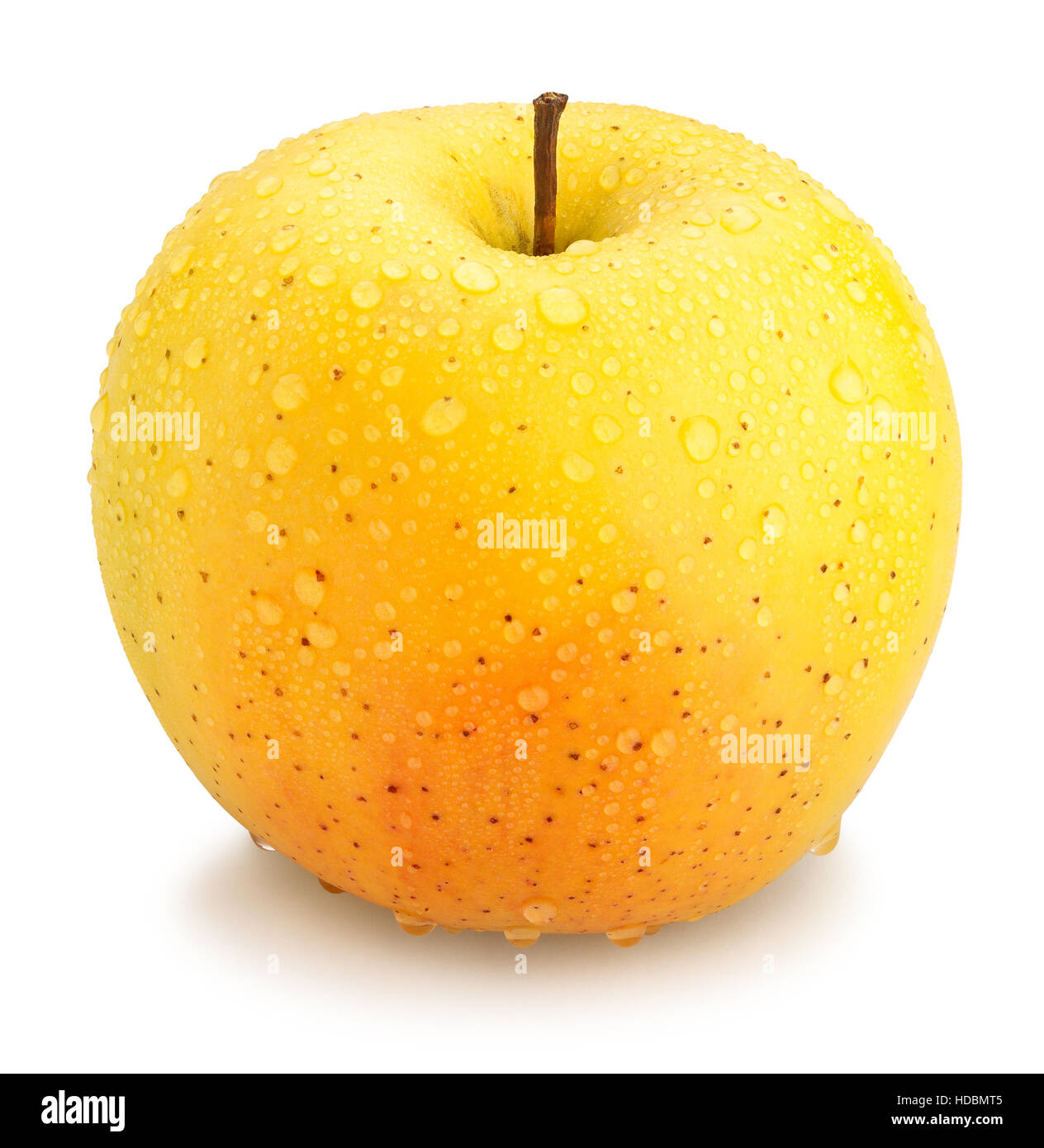 golden delicious apples isolated Stock Photo - Alamy