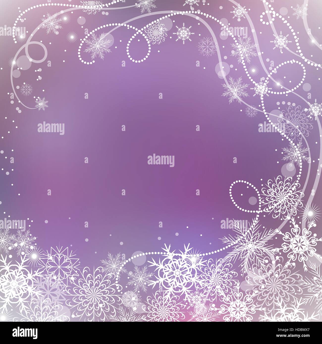 Winter background with snowflakes Stock Vector Image & Art - Alamy