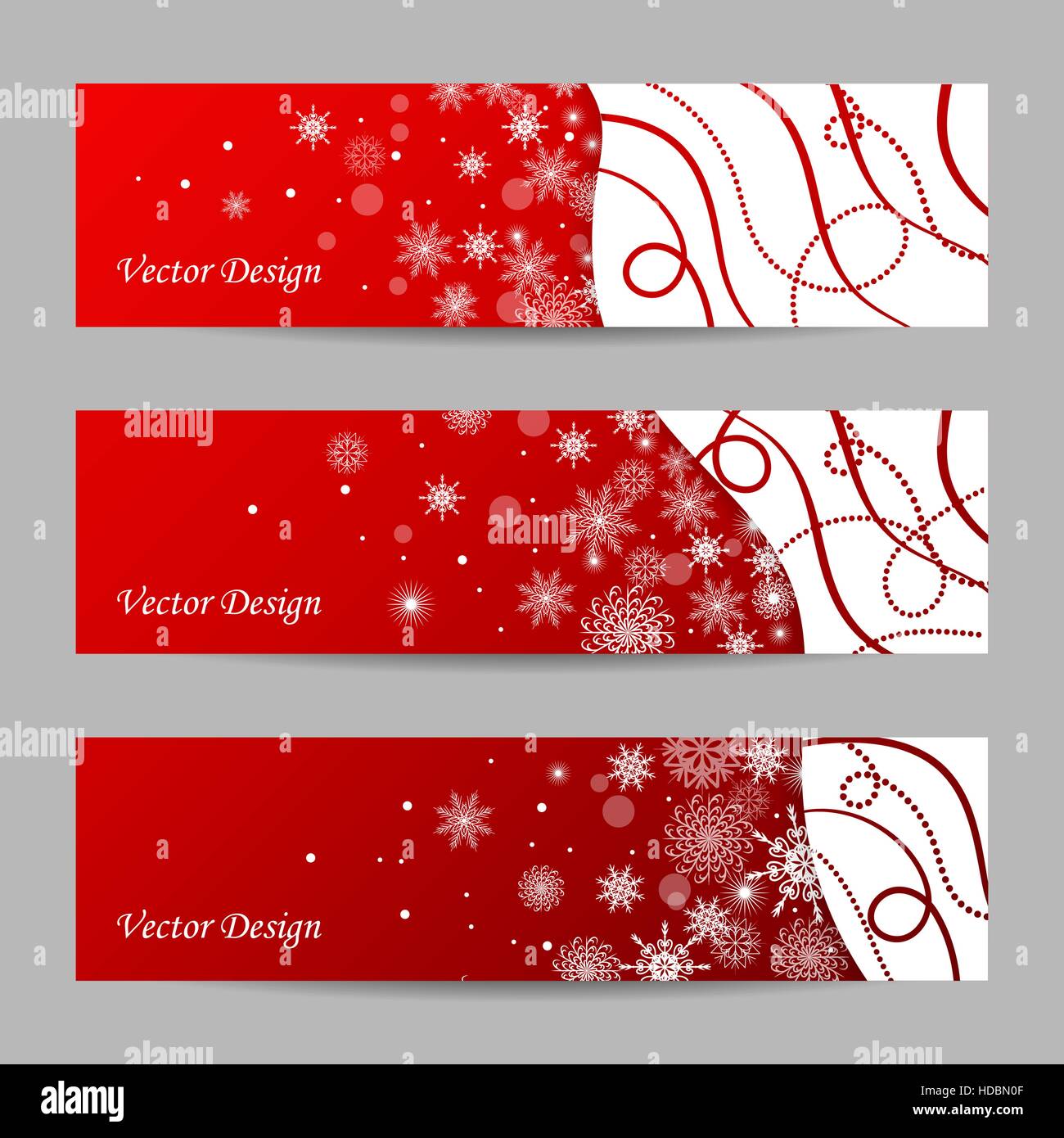 Set of 3 winter banners Stock Vector Image & Art - Alamy