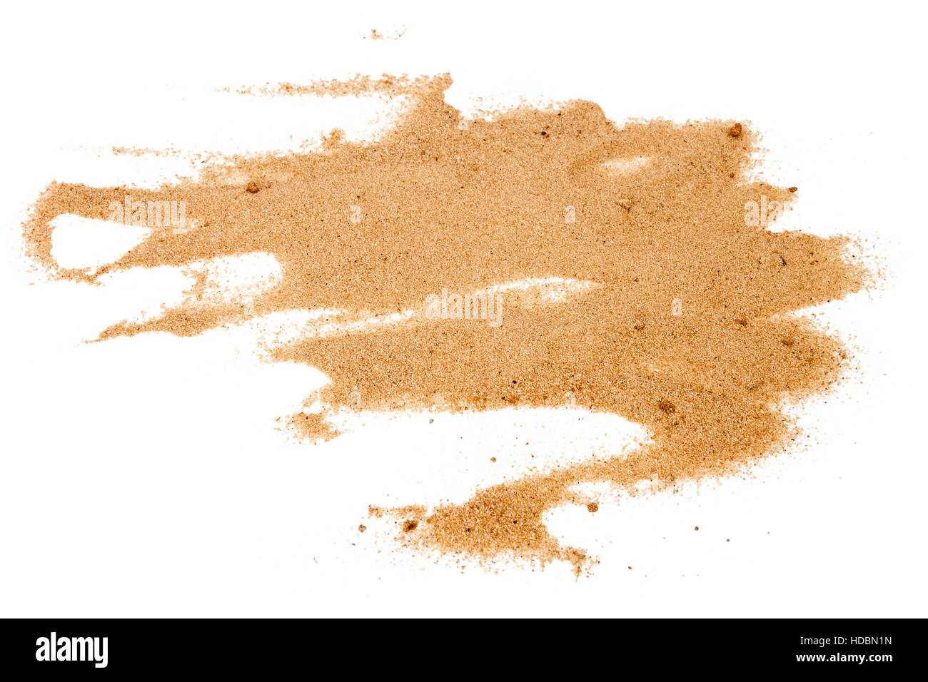Pile of yellow sand isolated on white background Stock Photo - Alamy