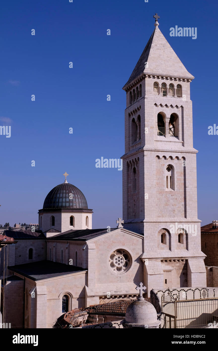 View of the Lutheran Church of the Redeemer in the Christian Quarter ...