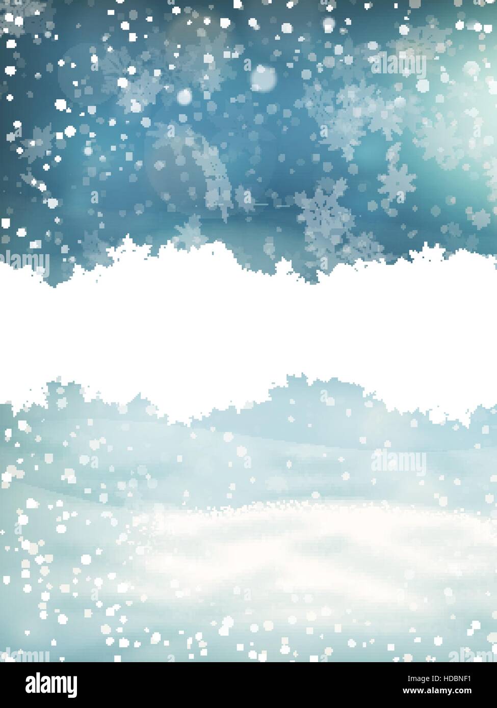 Blue sky snow Stock Vector Images - Alamy