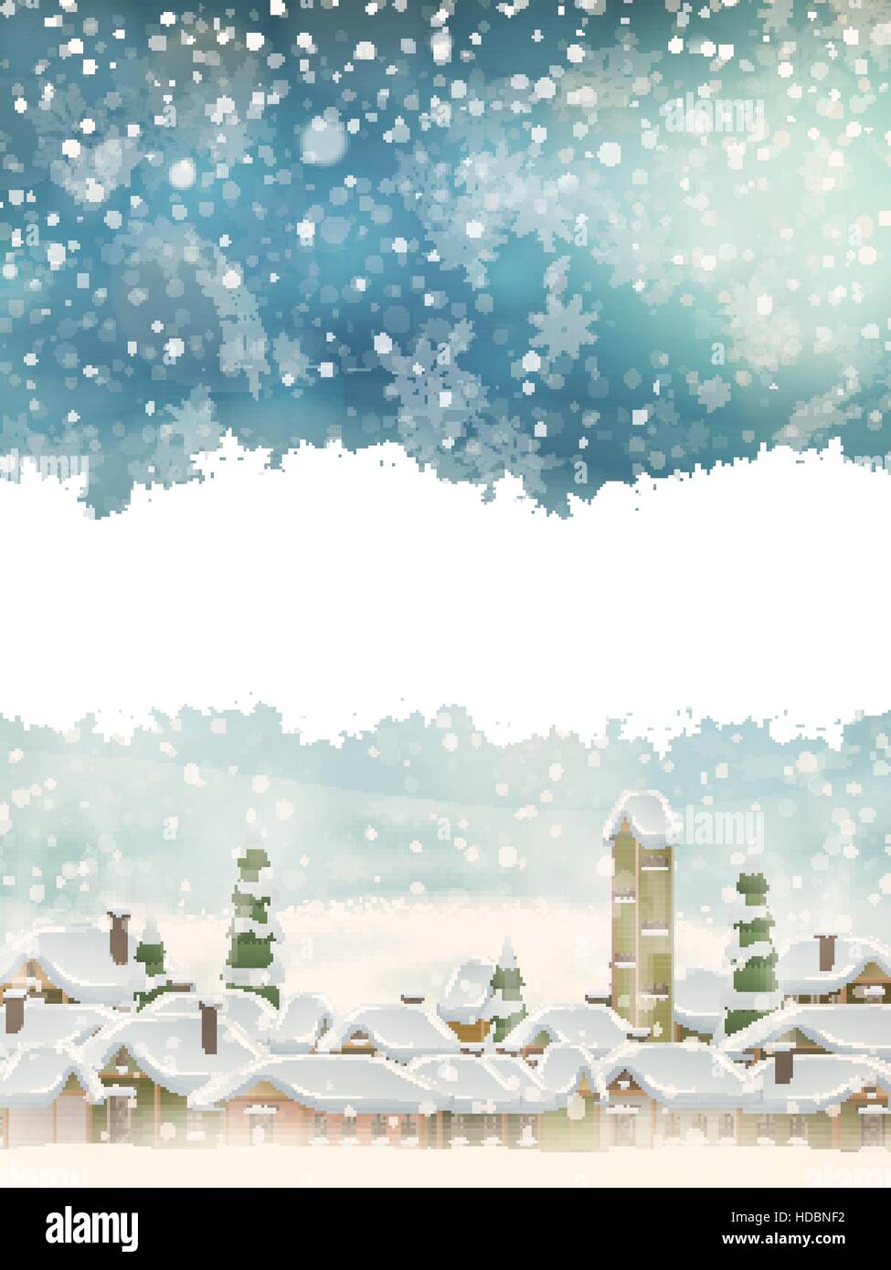 Snowman backdrop Stock Vector Images - Alamy