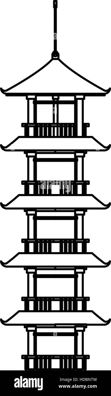 Isolated china tower design Stock Vector Image & Art - Alamy
