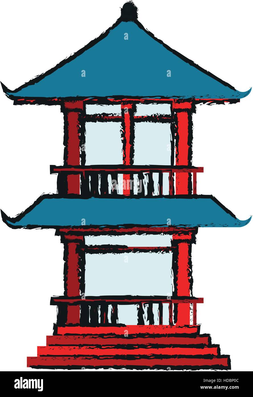 Isolated china tower design Stock Vector Image & Art - Alamy
