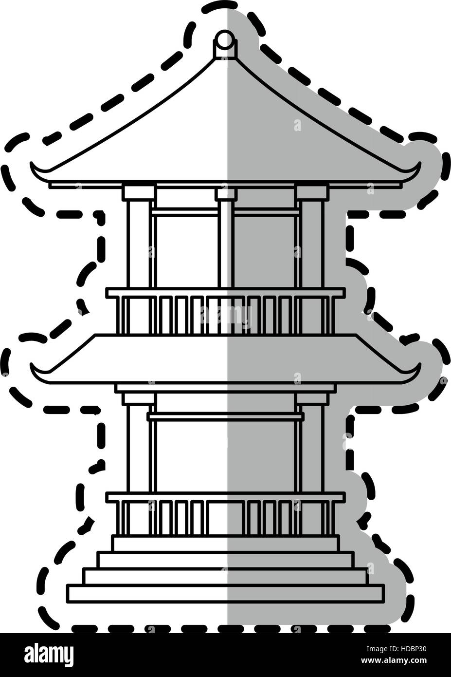 Isolated china tower design Stock Vector Image & Art - Alamy