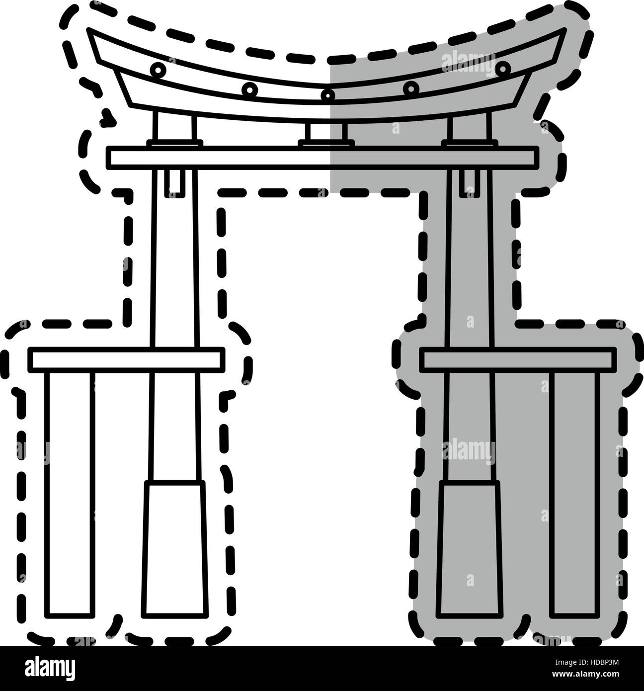 China arch Stock Vector Images - Alamy