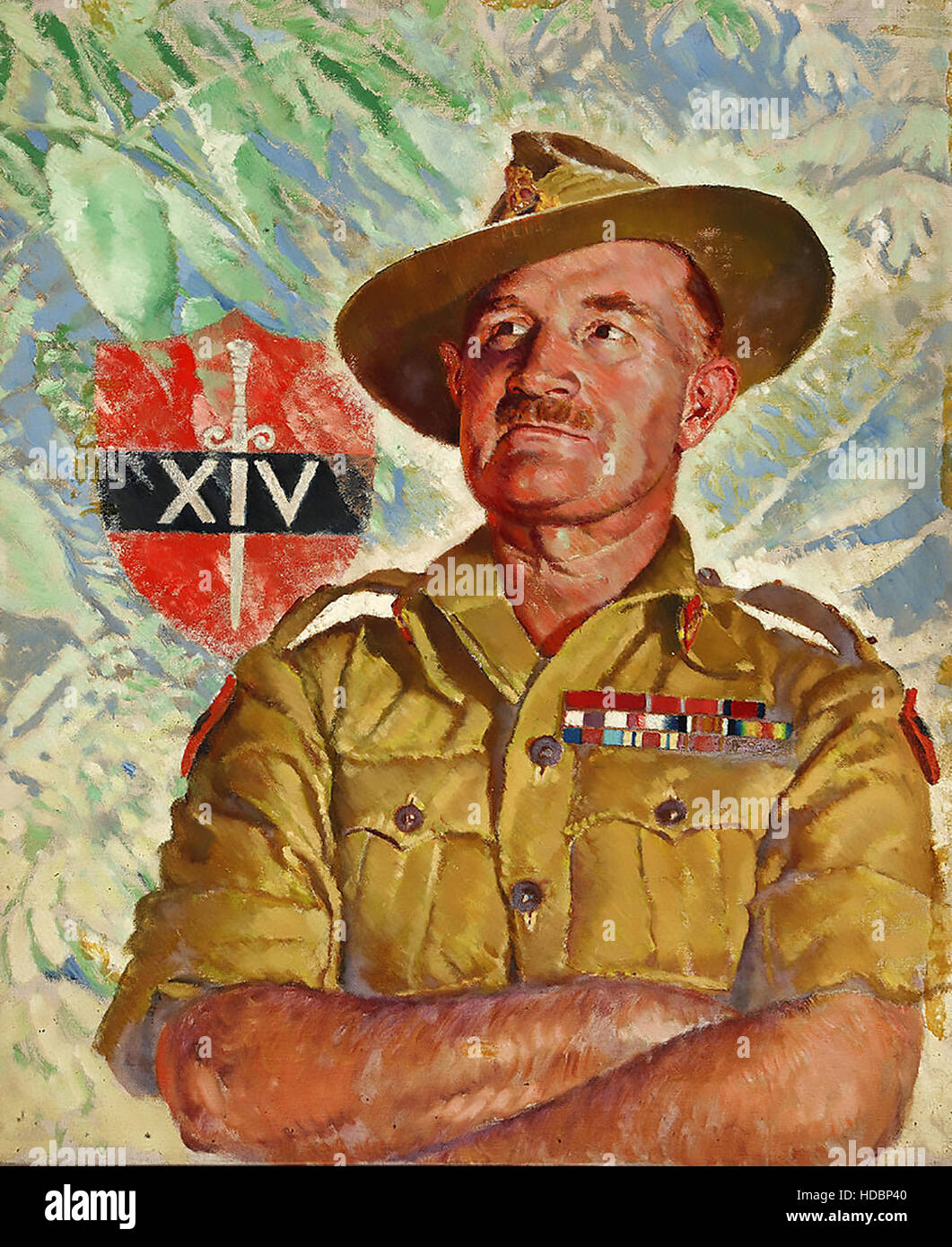 WILLIAM SLIM, Ist Viscount Slim (1891-1970) as Commander of the British ...