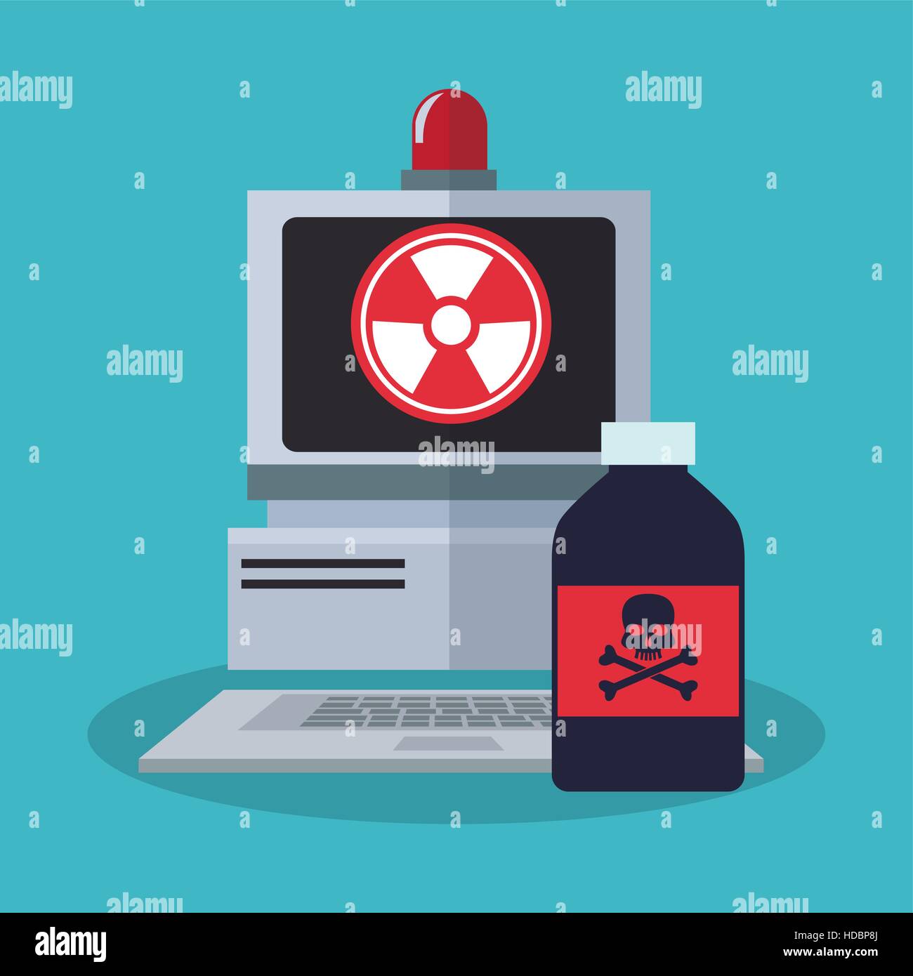 Colorful computer and laboratory design Stock Vector Image & Art - Alamy